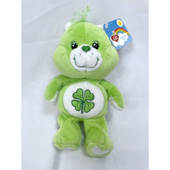 Play along | Toys | Care Bears Good Luck Bear Stuffed Animal Green ...